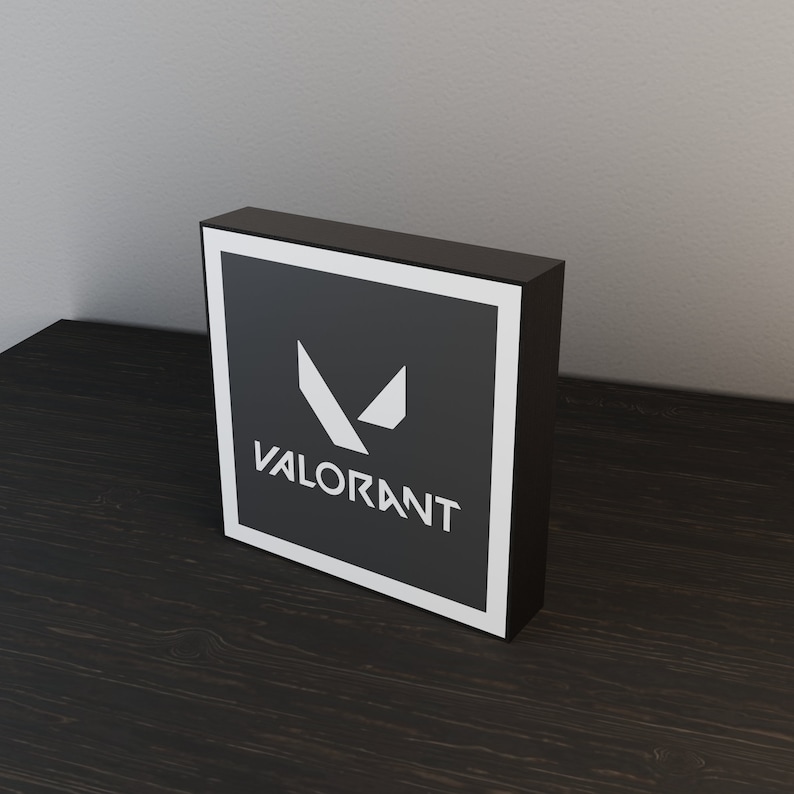Valorant LED Lamp- Night Lamp, Made by 3D Printer, Rgb(changeable Color ...