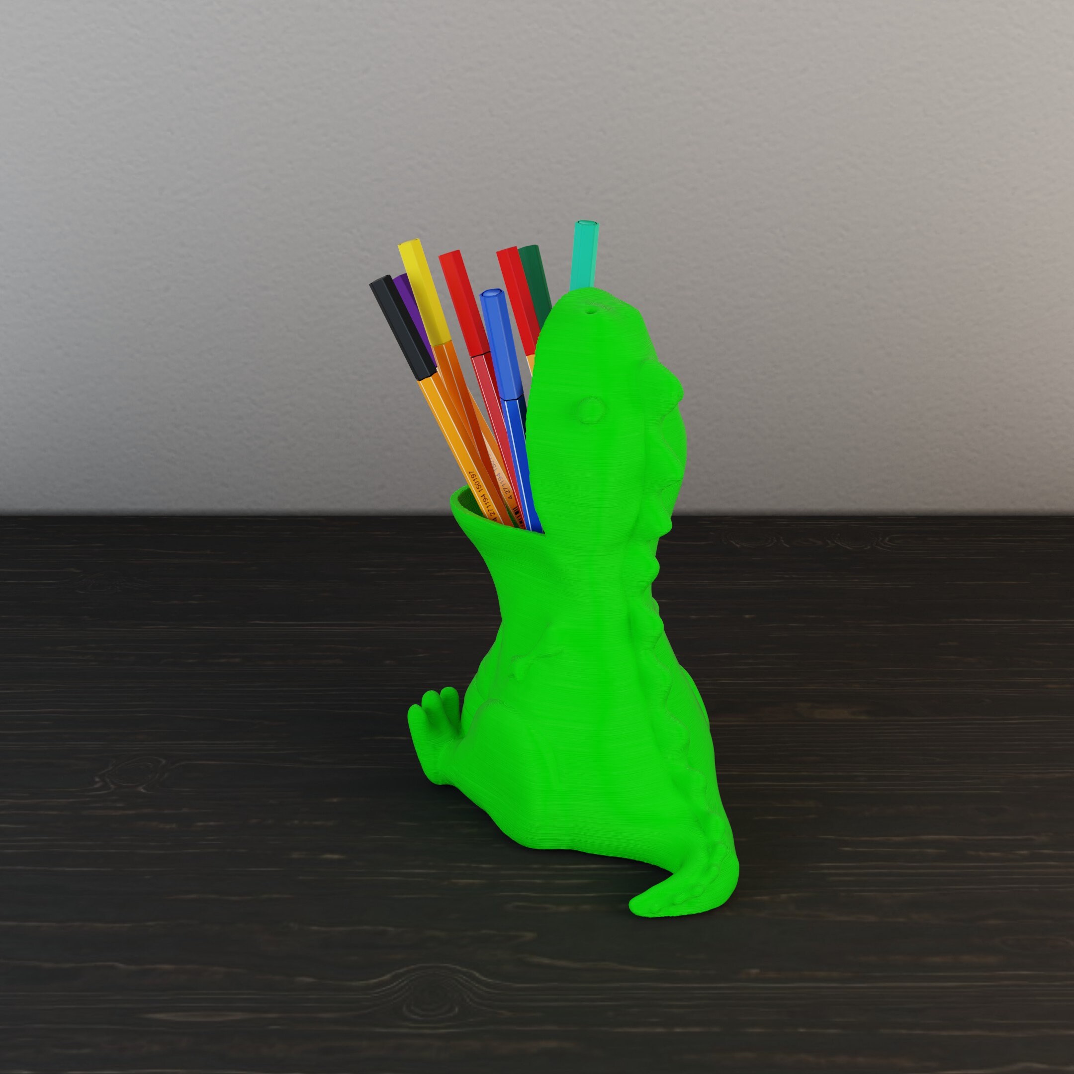 T-rex Dino Pen Holder - Etsy