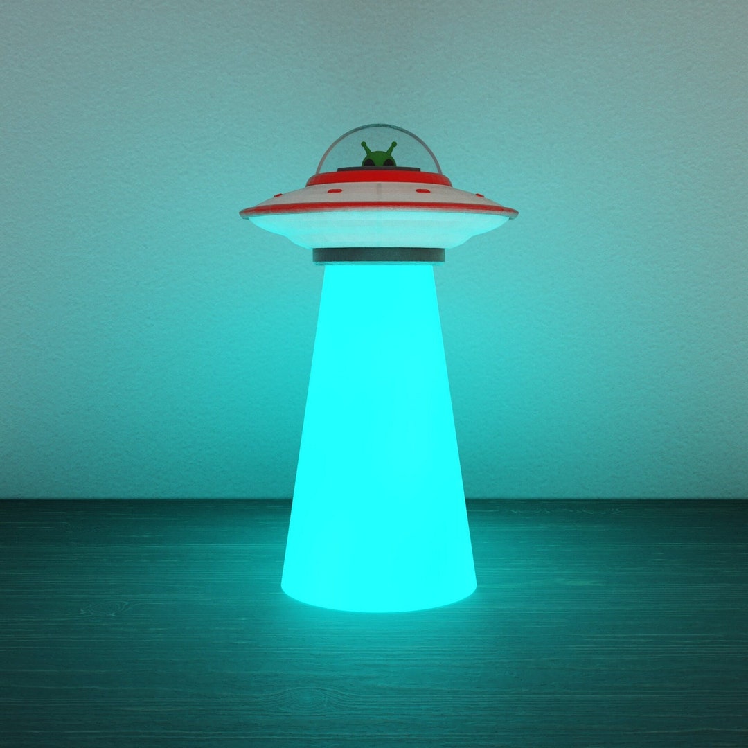 UFO LED Lamp - Night Lamp, Made by 3D Printer, Rgb(changeable Color ...