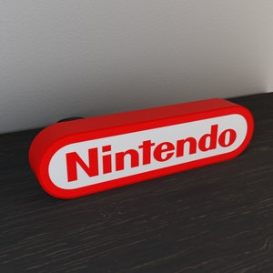 Nintendo Logo LED Lamp - Night Lamp, Made by 3D Printer, Table Top or ...
