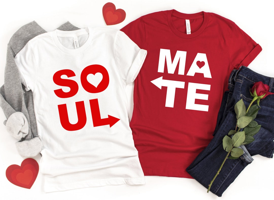 Soul Mate Shirts: Valentine's Day Matching Couple T-shirts - Etsy