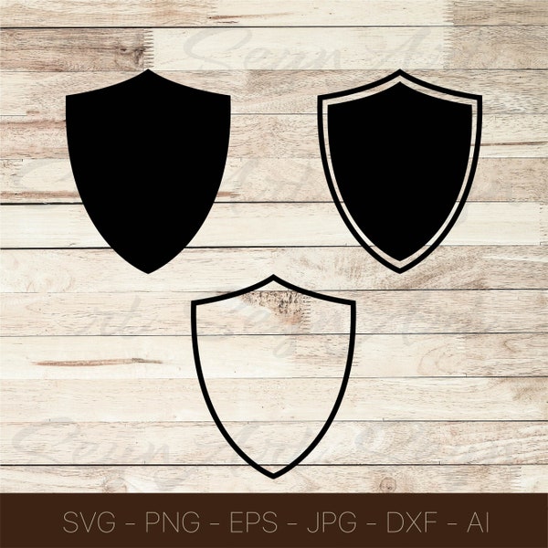 Shield Svg - Etsy
