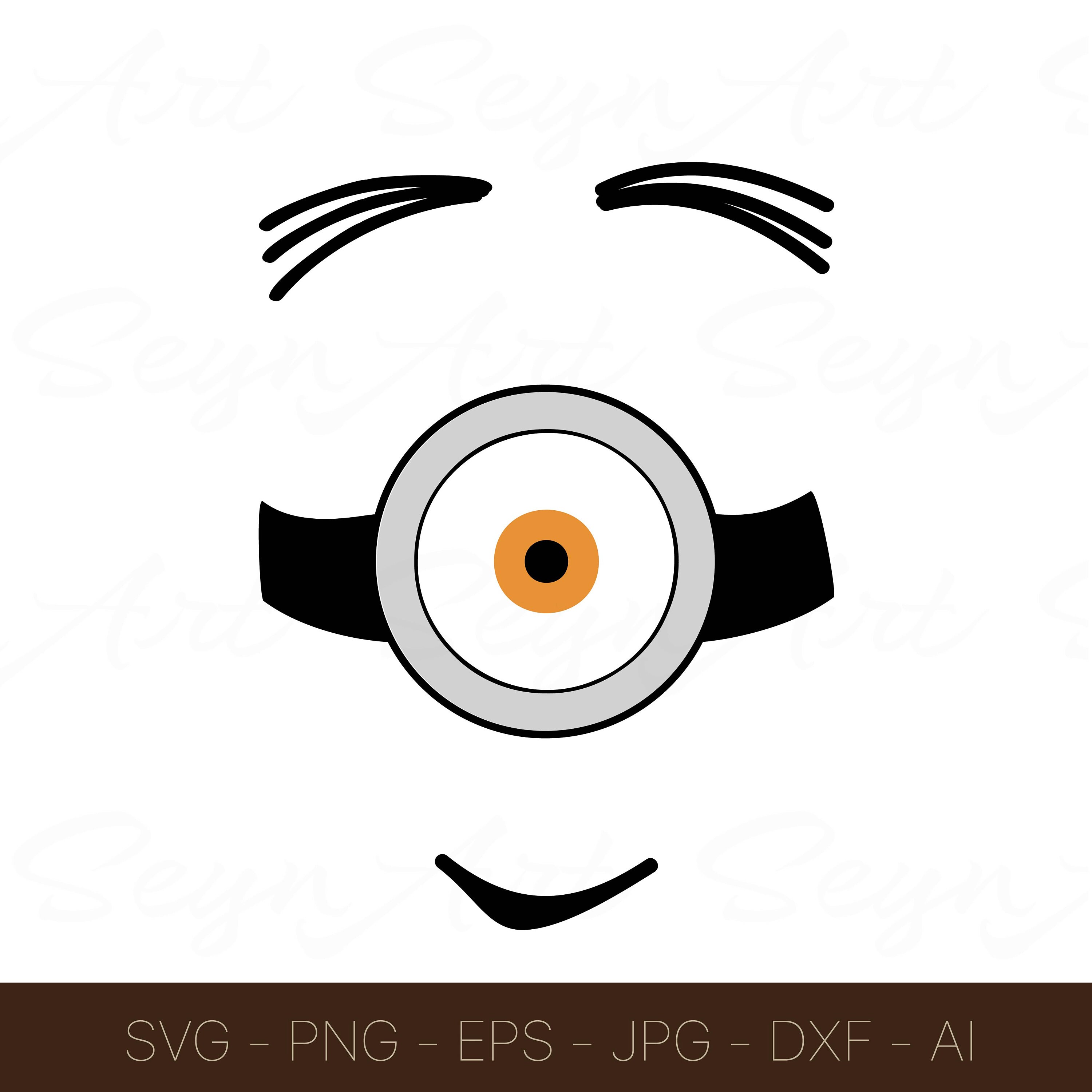 Minion Printable Eyes