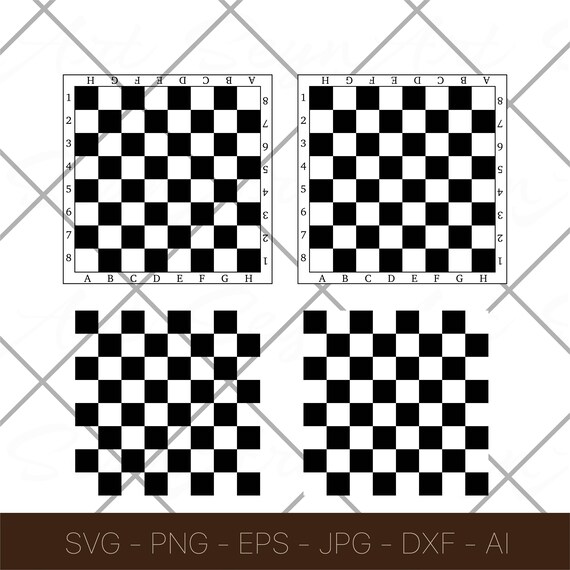 Chess Board Svg Eps Png Ai Dxf and Jpg Files Included Hand - Etsy Canada