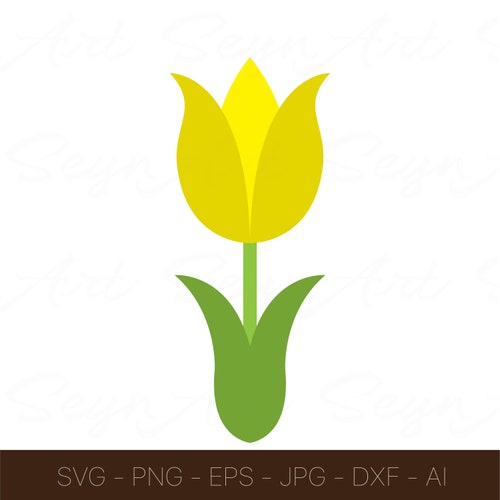 Tulip Instant Digital Download Svg Png Dxf and Eps - Etsy