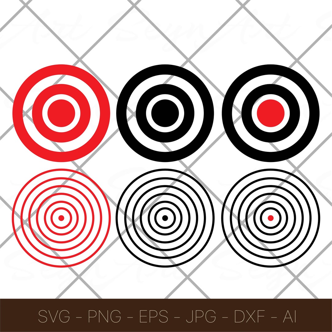Target Bundle Svg Eps Png Ai Dxf and Jpg Files Included - Etsy