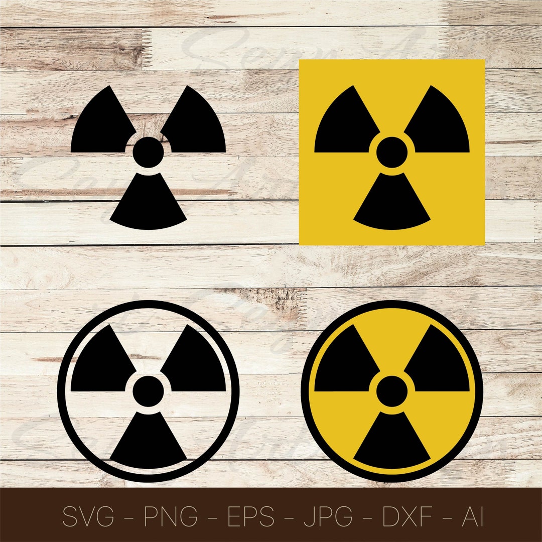Radiation Sign Svg Symbol Svg Bundle, Ai, Dxf, Eps, Png, and Jpg ...