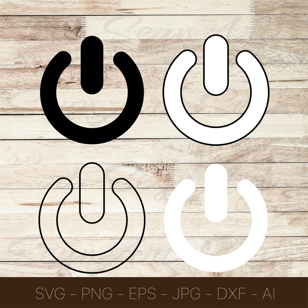 Power Symbol Svg , Png, Dxf, Eps, Ai, Jpg Instant Download, Digital ...