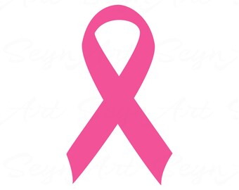 Pink Ribbon Svg | Etsy