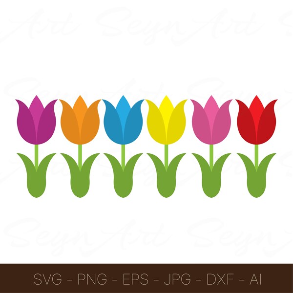 Tulip Svg - Etsy