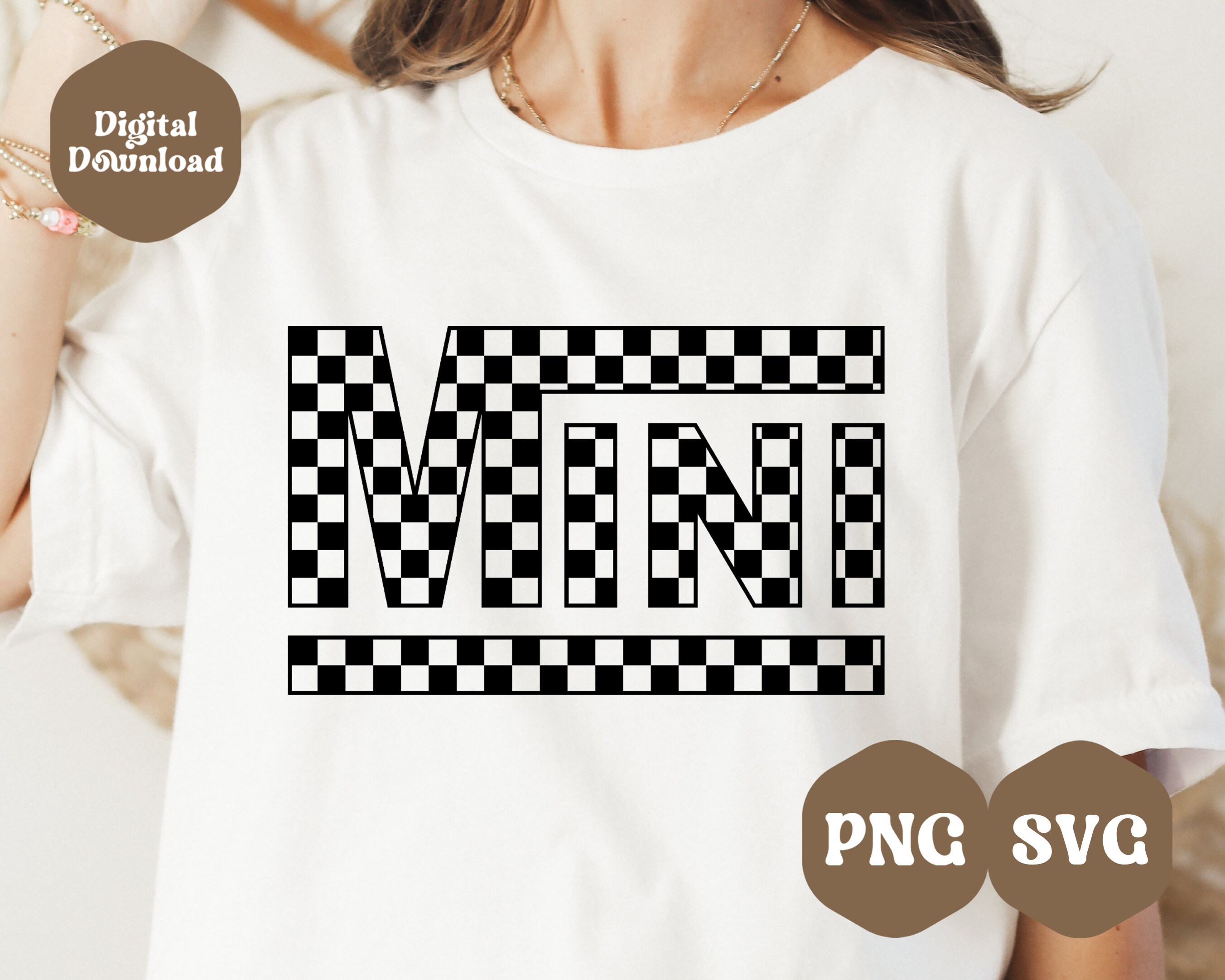 Checkered Mini SVG Mini PNG Racing Stripe Pattern Mini - Etsy