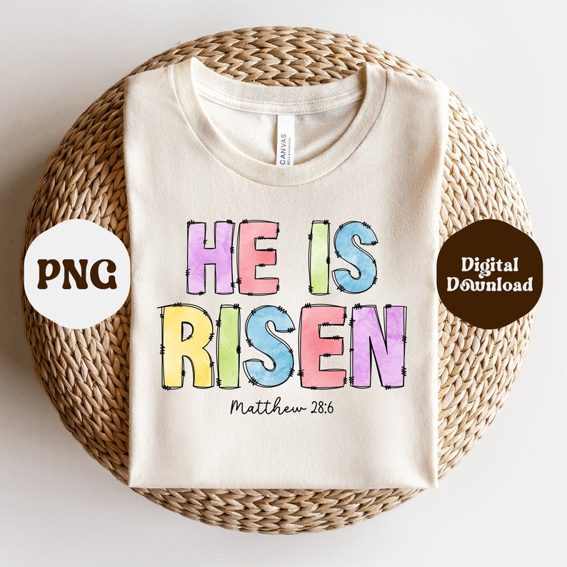 He is Risen PNG Christian Easter PNG Jesus is Risen PNG - Etsy