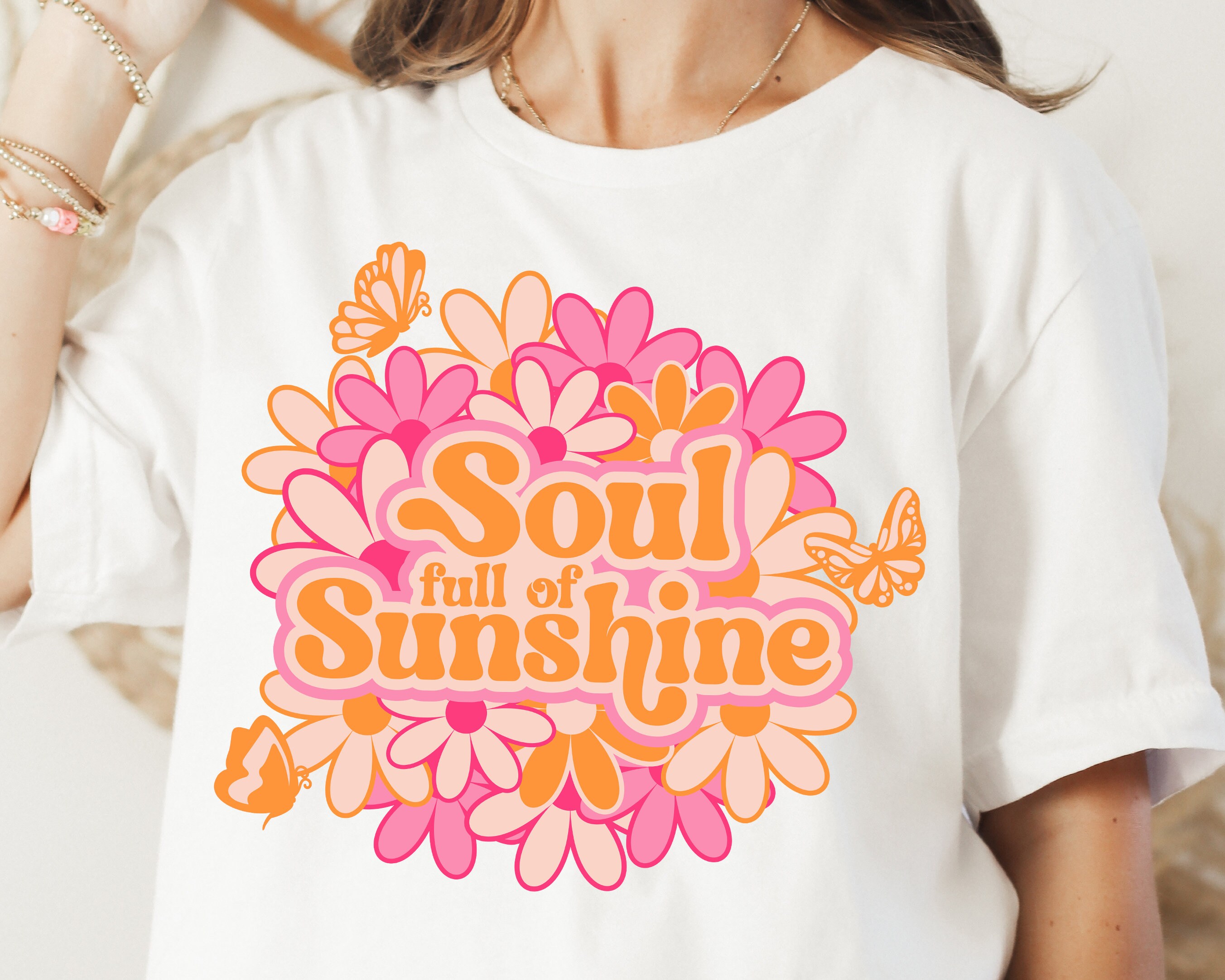 Soul Full of Sunshine Retro PNG Cute Retro Summer Groovy PNG - Etsy
