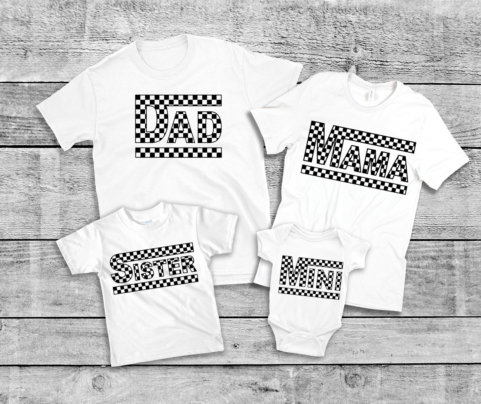 Checkered Family SVG PNG Bundle, Checkered Bundle, Mama Checkered SVG ...