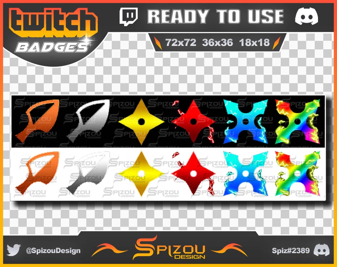 Design Badges 4 6x Twitch Sub/cheer Badges - Etsy