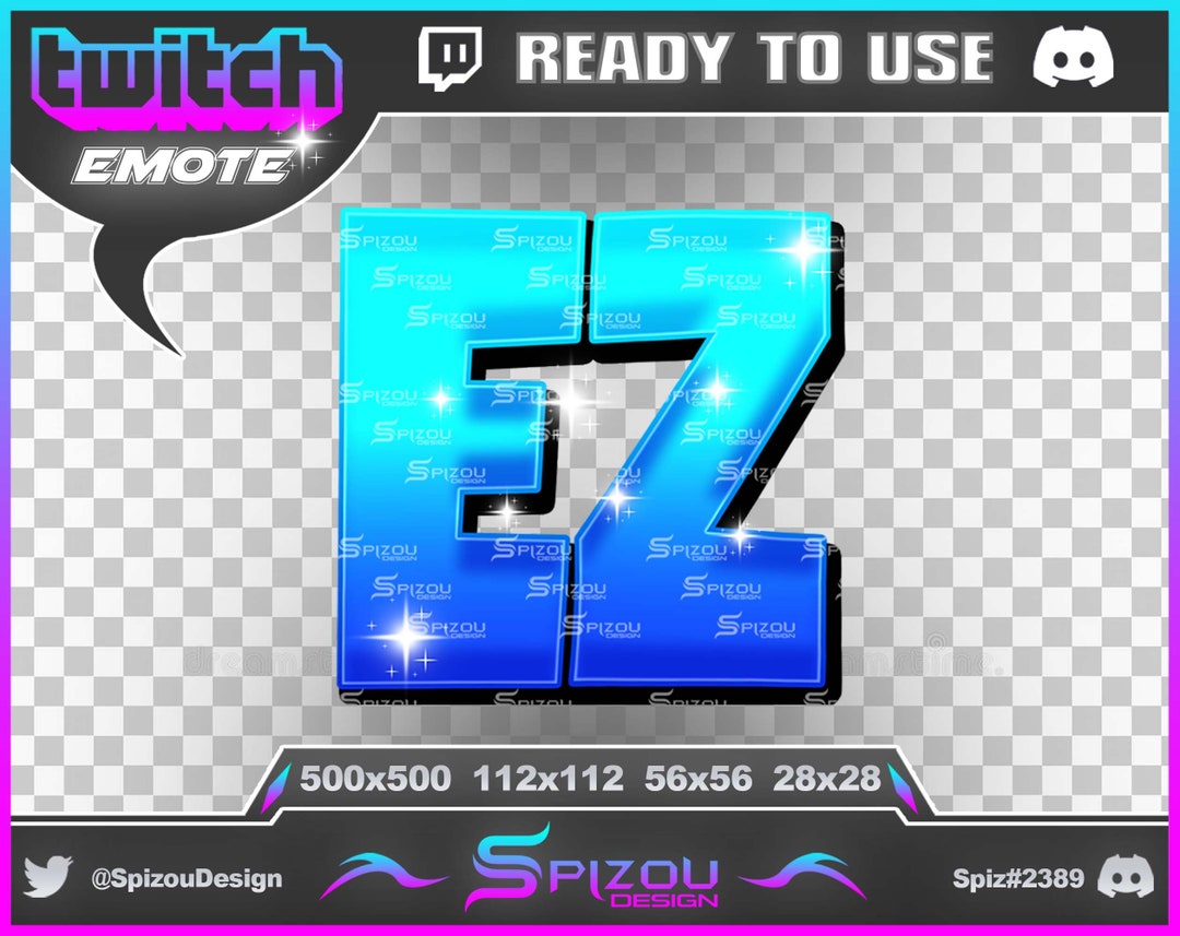 Ez Emote Standard Animated Multicolor Twitch / Youtube / Discord - Etsy