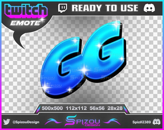 Emote gg Standard Animated Multicolor | Etsy