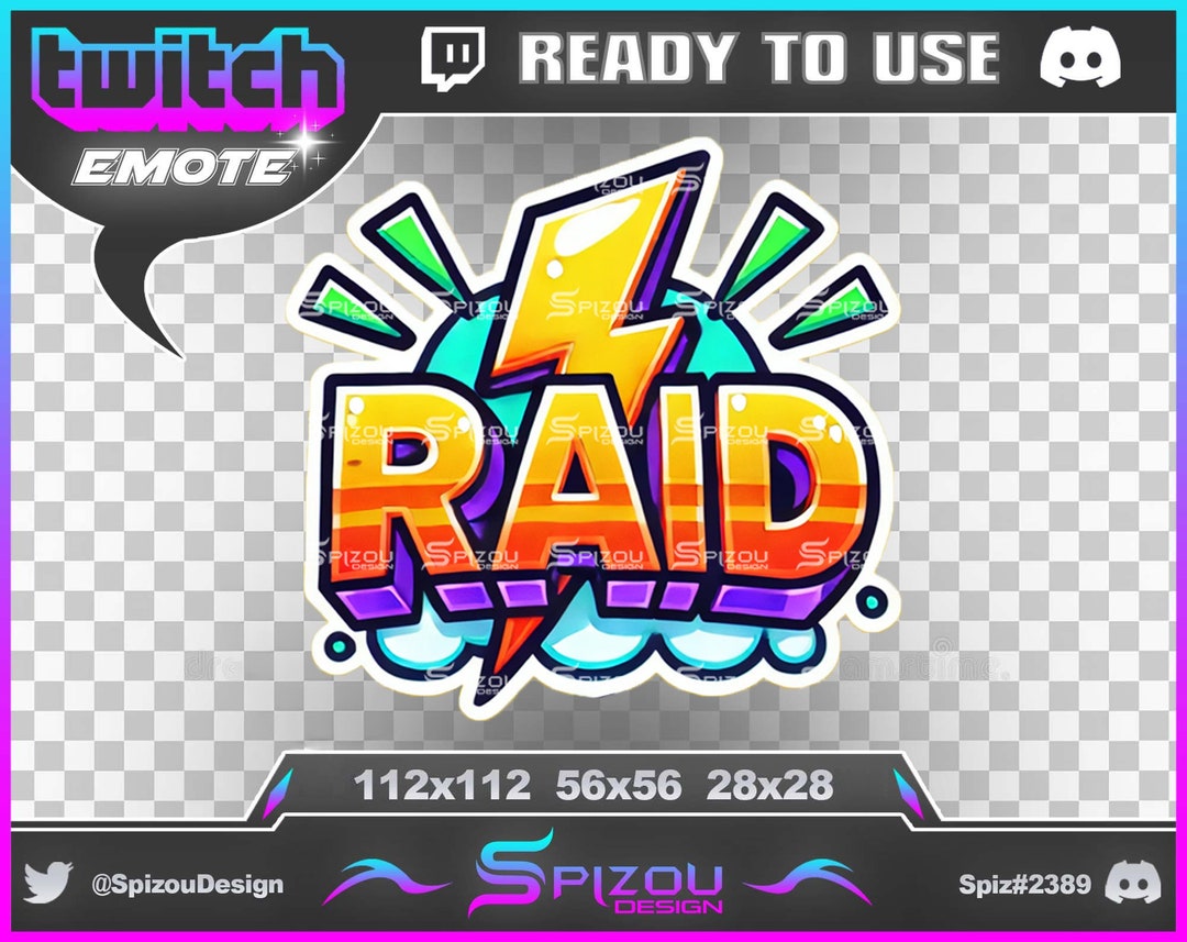 RAID EMOTE Boost Your Twitch Channel With an Exclusive Lightning Raid ...