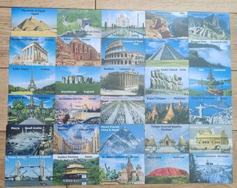 Memory Card Game Cities of the World for Kids & Adults 30 Sets / 60 ...
