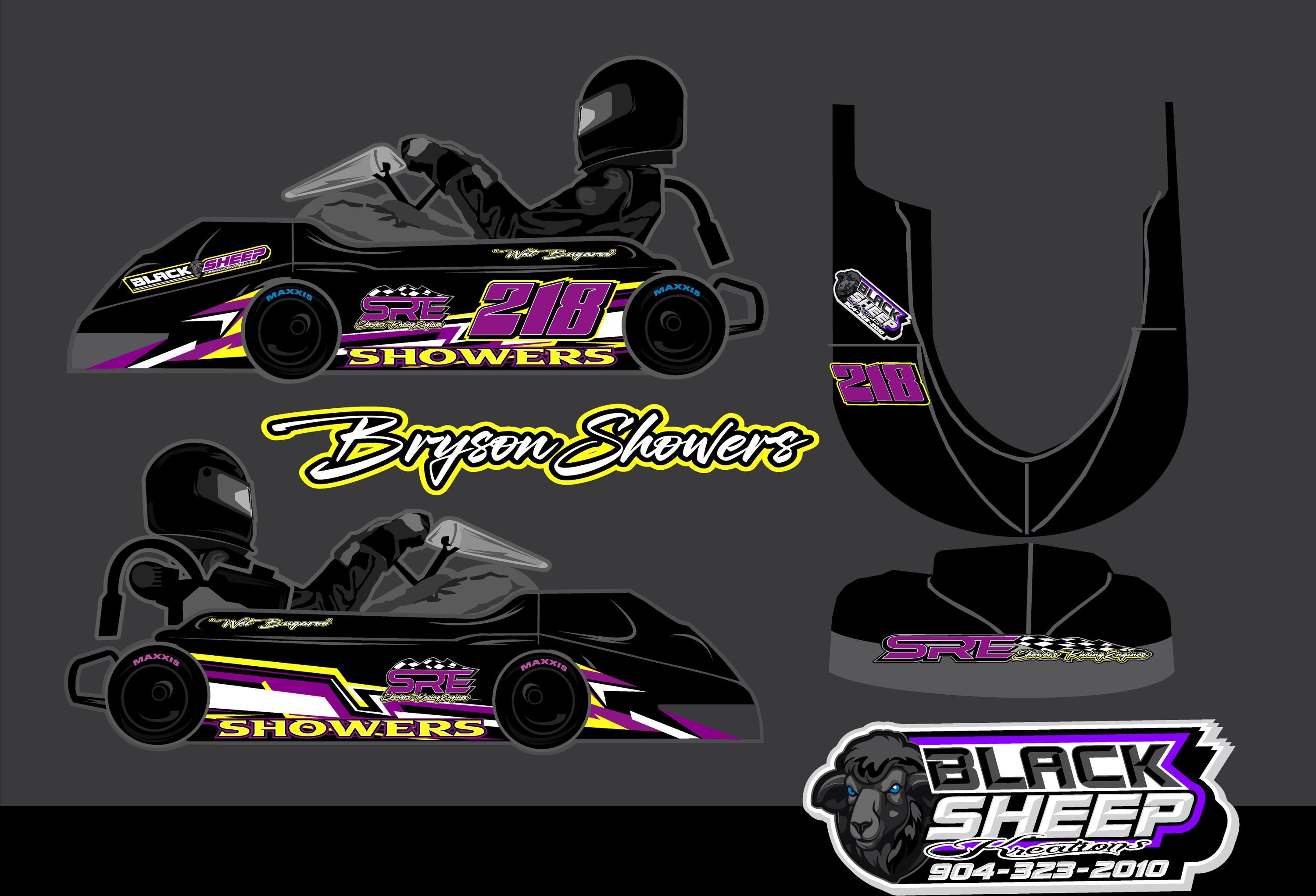 Go Kart Flat Kart Racing Wrap - Etsy