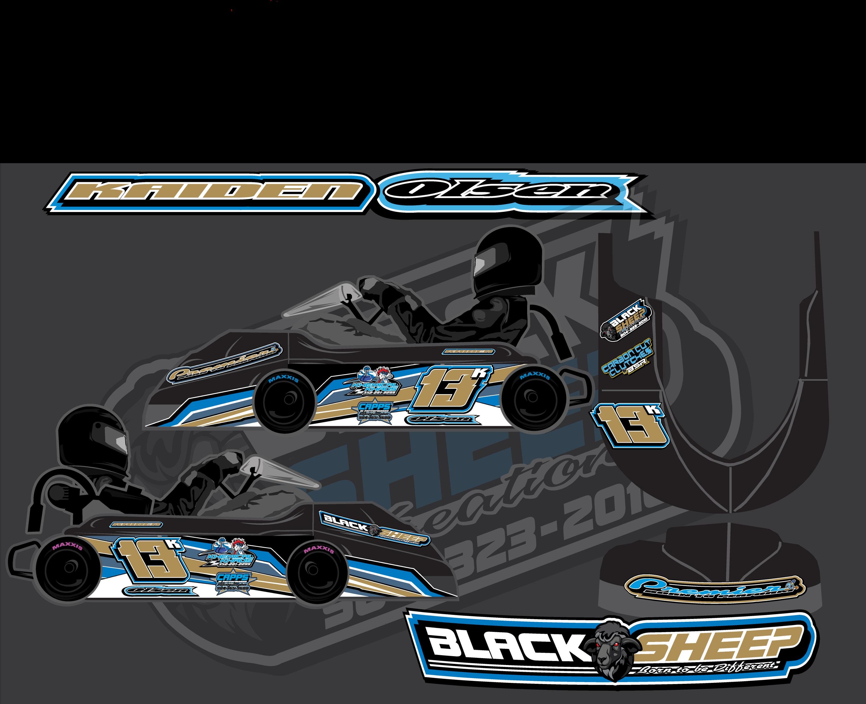 Go Kart Flat Kart Racing Wrap - Etsy