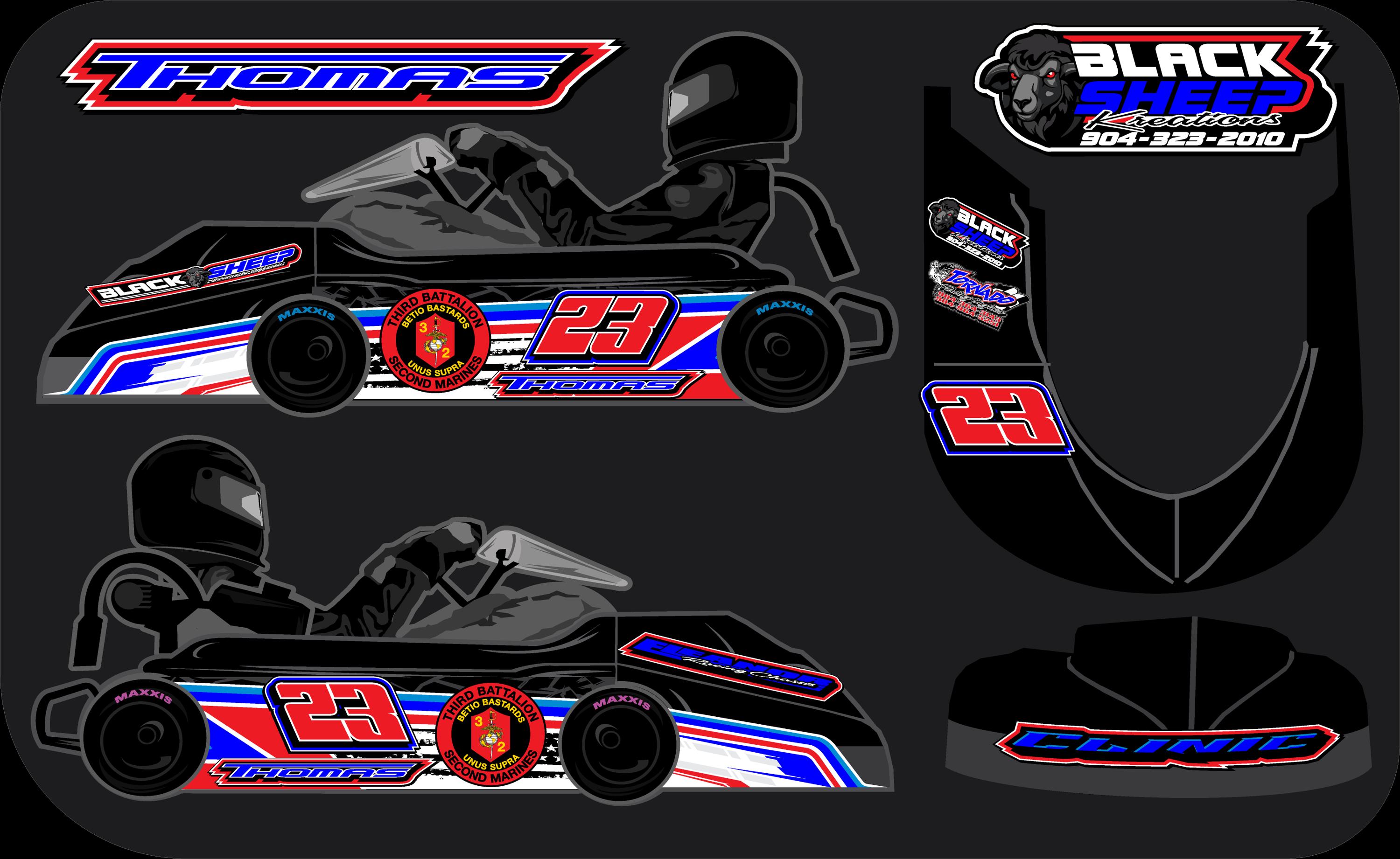 Go Kart Flat Kart Racing Wrap - Etsy