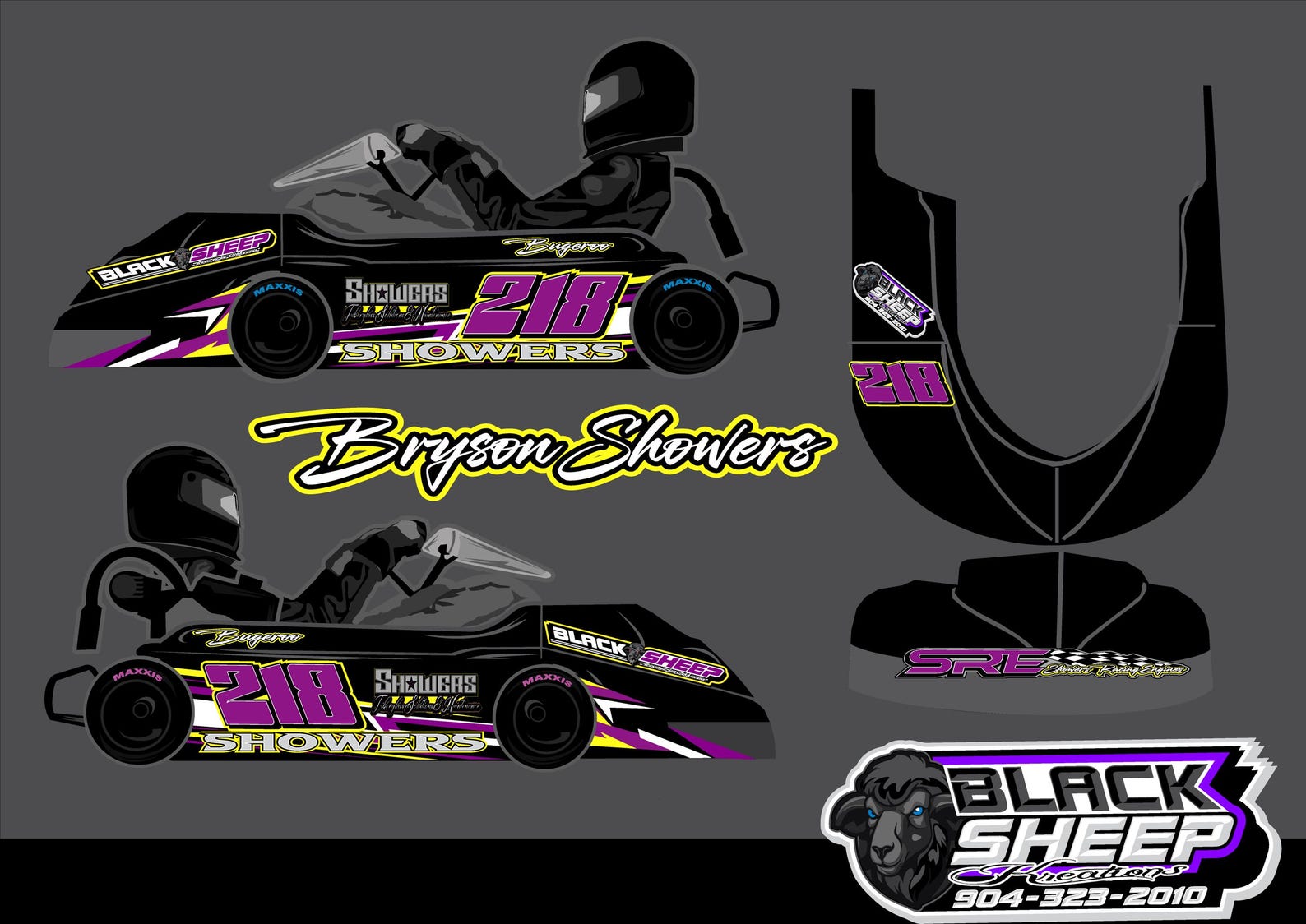 Go Kart Flat Kart Racing Wrap - Etsy