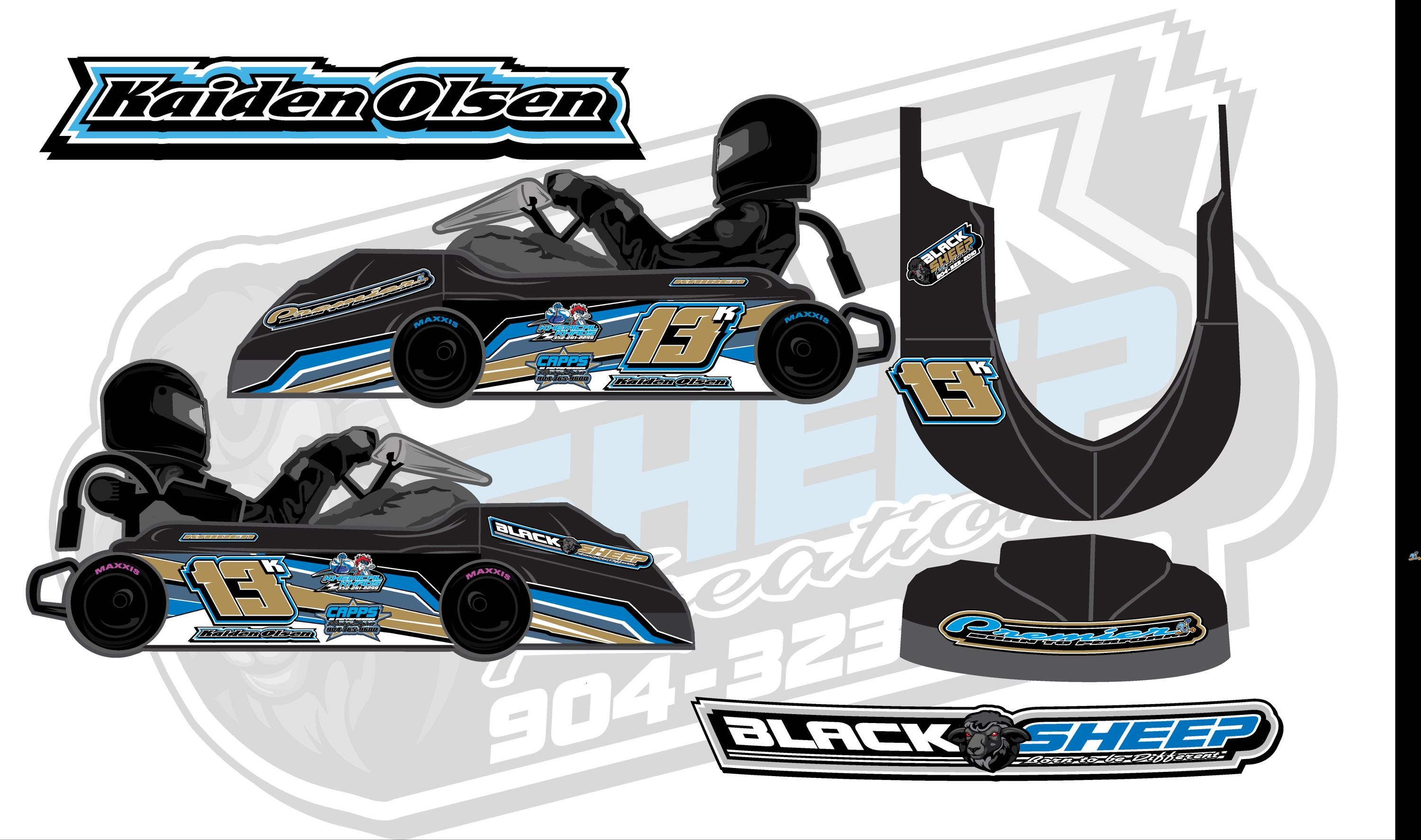 Go Kart Flat Kart Racing Wrap - Etsy