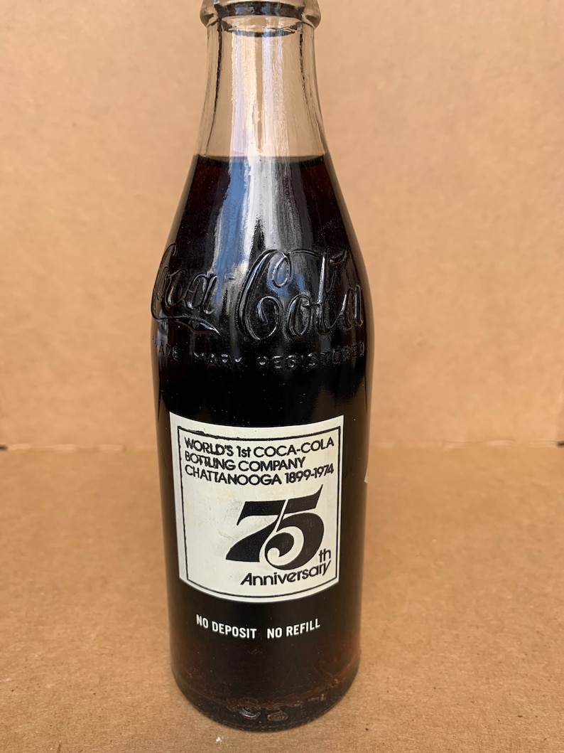 75th Anniversary Commemorative Coke Bottle - Etsy
