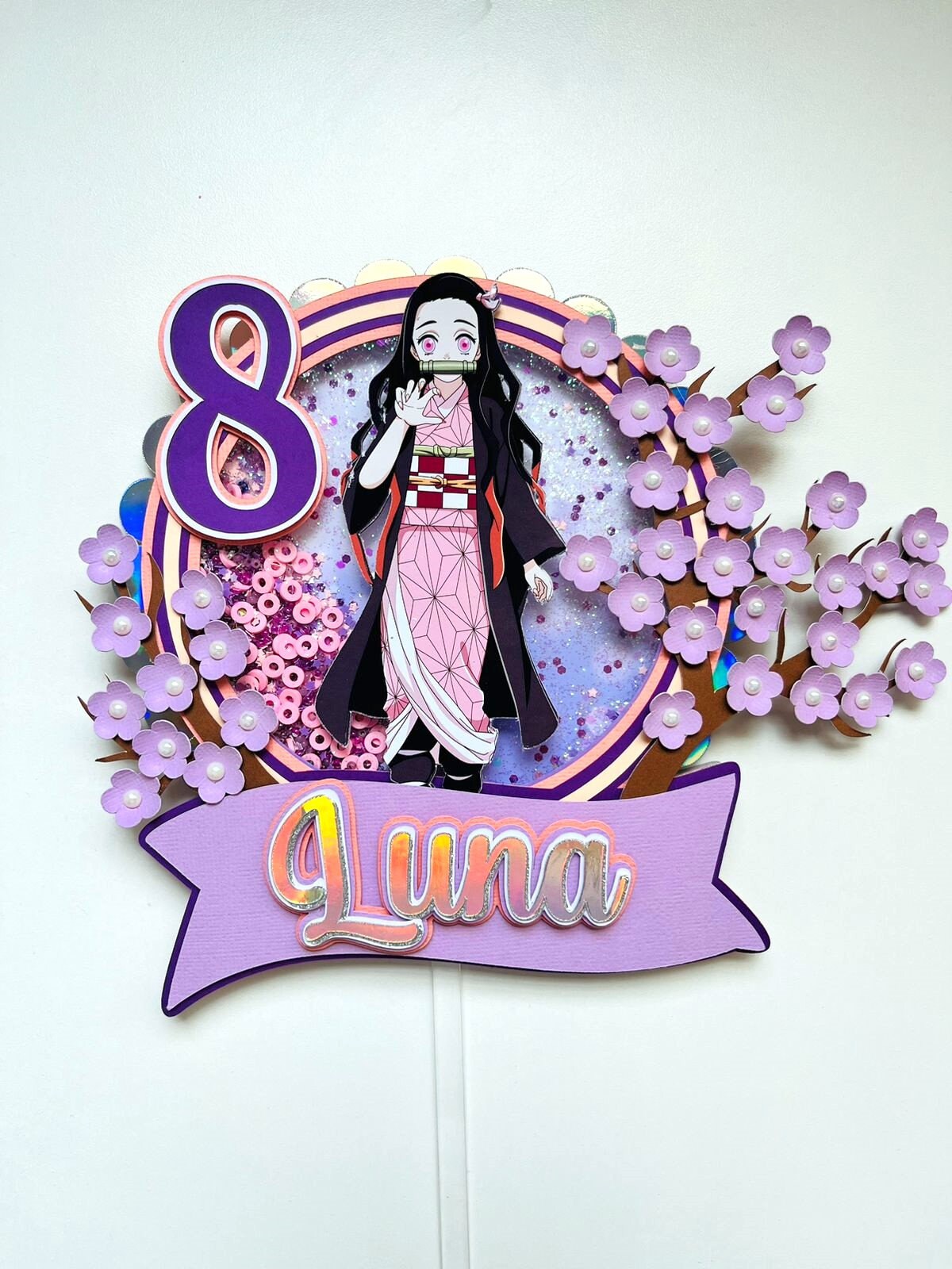 MANGA Nezuko Anime Cake Topper in Digital Template SVG for Plotter ...