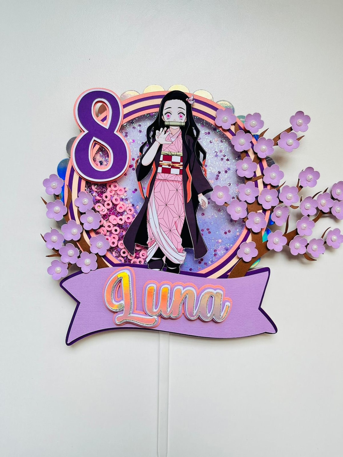 MANGA Nezuko Anime Cake Topper in Digital Template SVG for Plotter ...