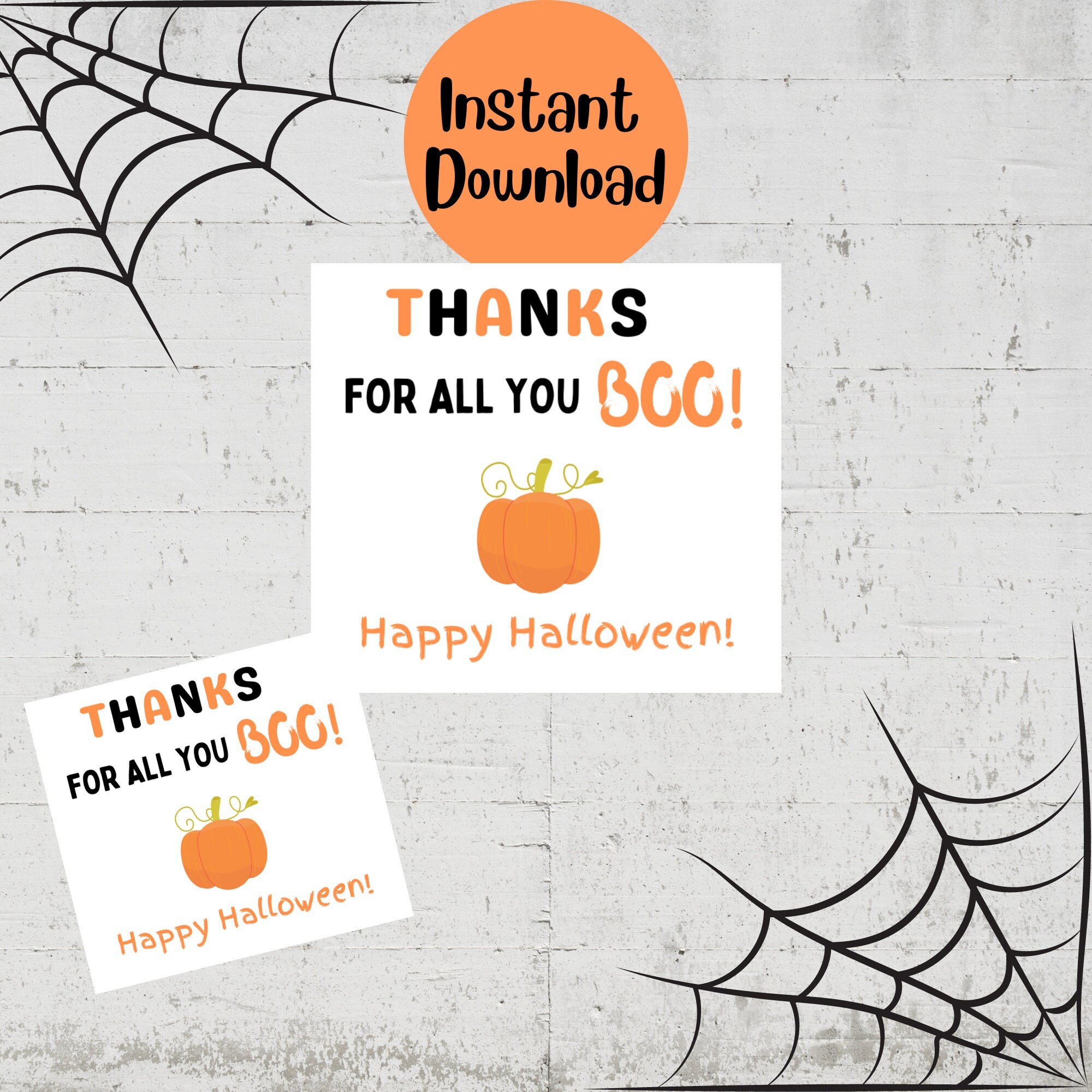 Thanks for All You BOO - Printable - Etsy