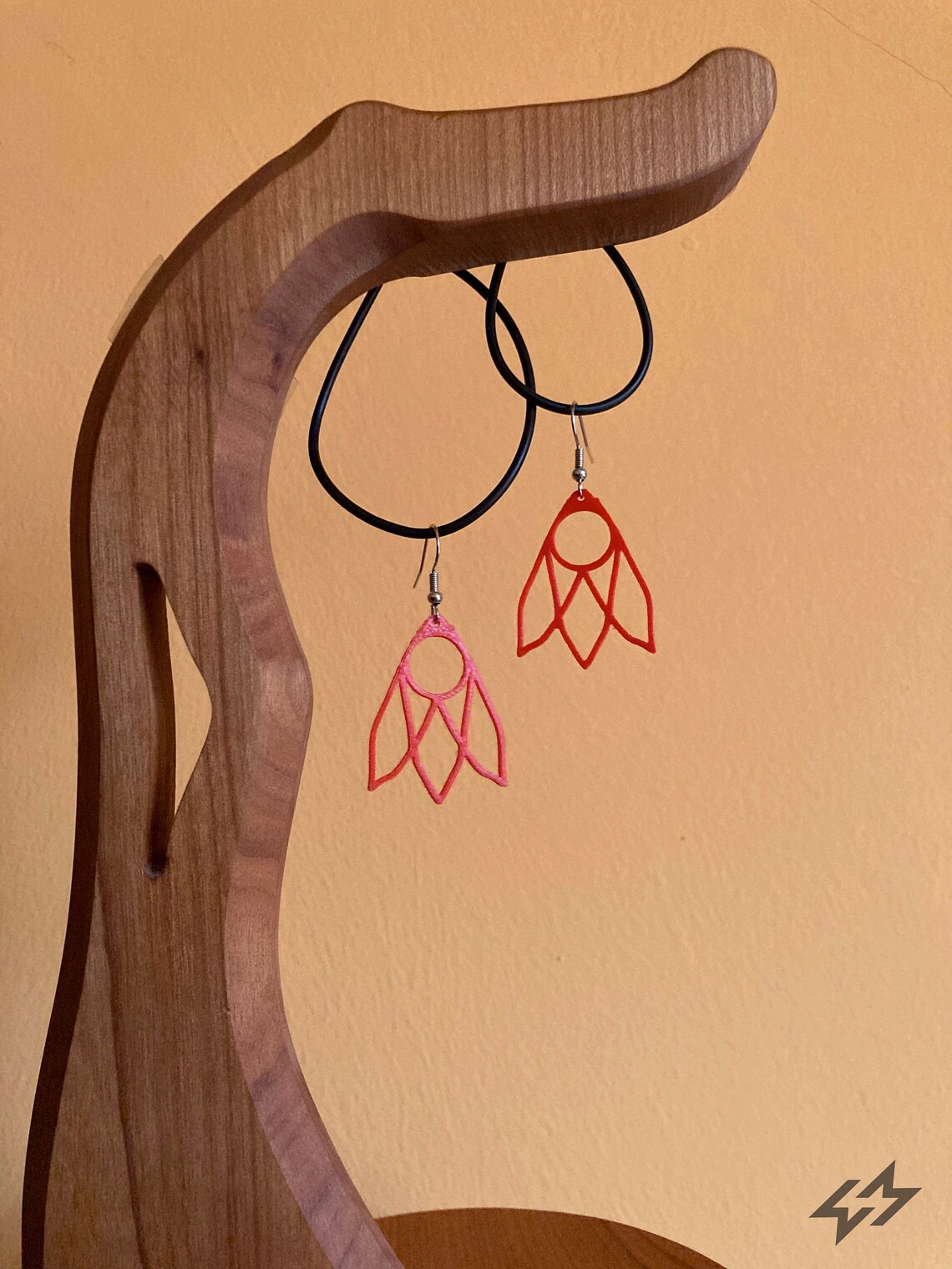 3D Printed Unique Earrings Dreamcatcher Design - Etsy
