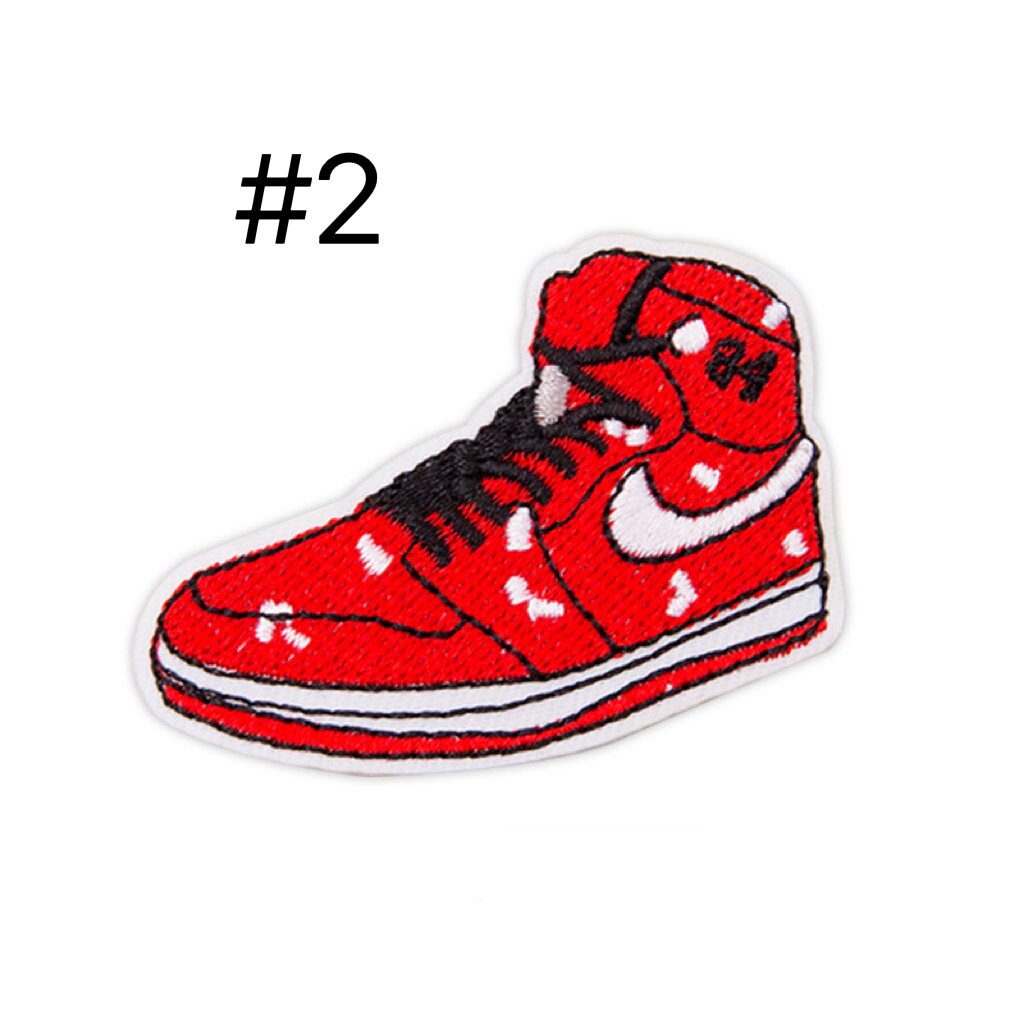 Embroidered Patch Shoe Sneaker Patch Iron on Patch Sew on Clothing Bag ...