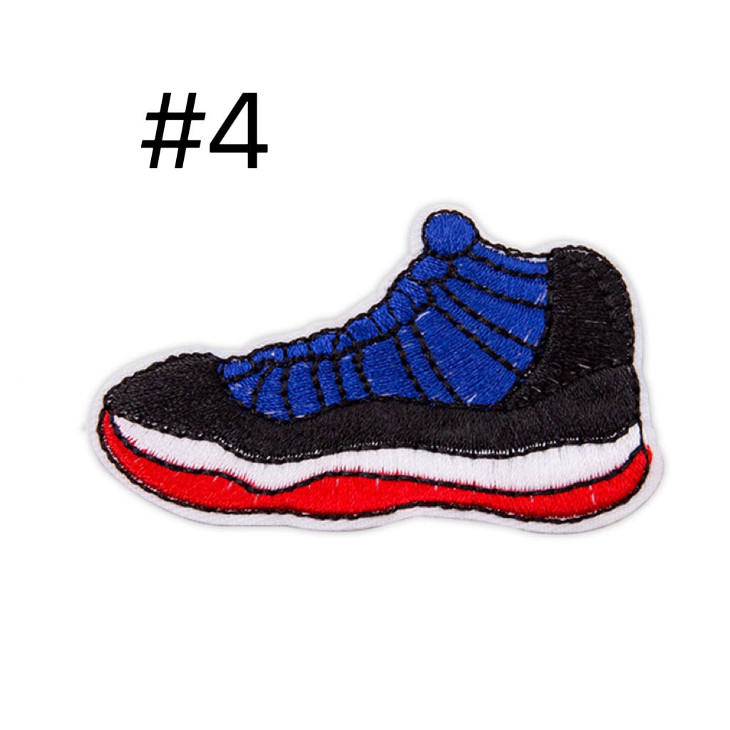 Embroidered Patch Shoe Sneaker Patch Iron on Patch Sew on Clothing Bag ...