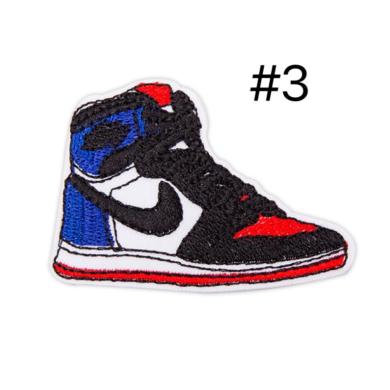 Embroidered Patch Shoe Sneaker Patch Iron on Patch Sew on Clothing Bag ...