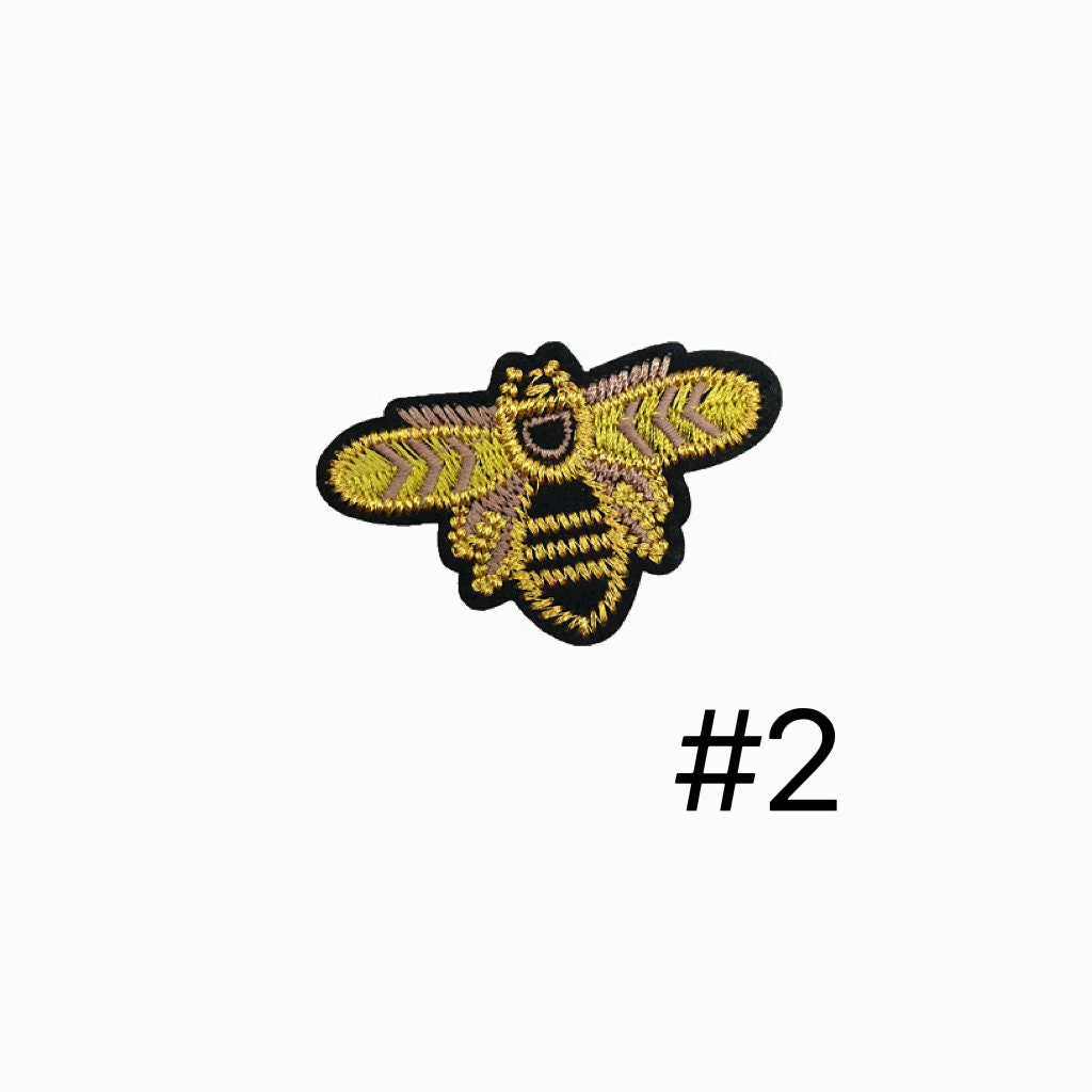 Bee Embroidered Patch Insect Iron on Patch Sew on Clothing Accessories ...