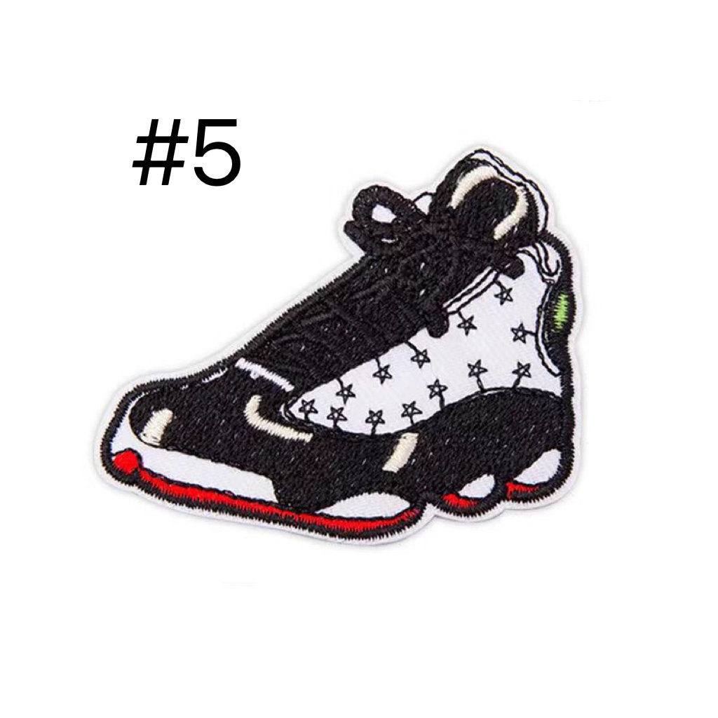 Embroidered Patch Shoe Sneaker Patch Iron on Patch Sew on Clothing Bag ...