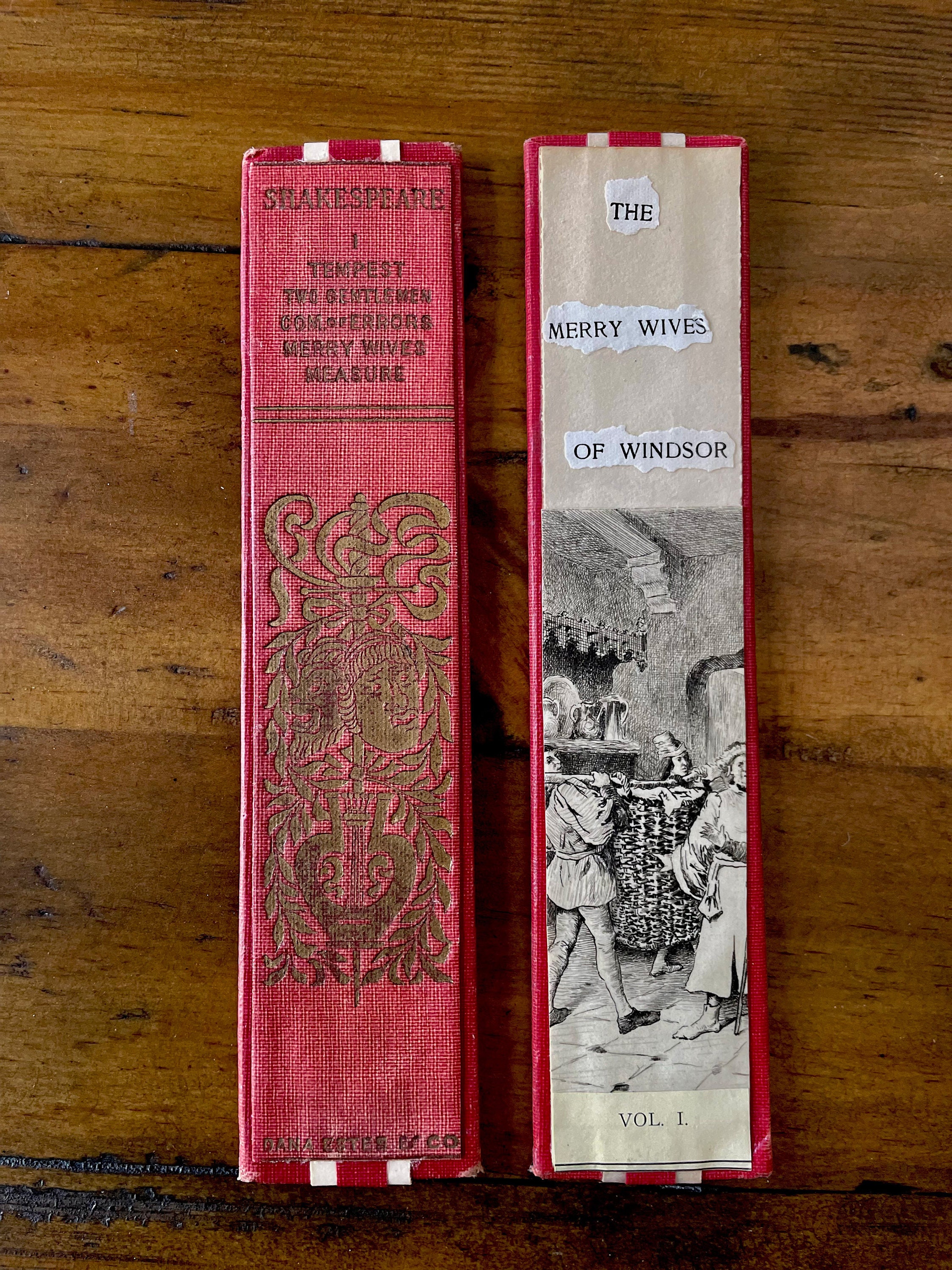 Shakespeare Upcycled Bookmarks Salvaged Book Spines Upcycled Books ...