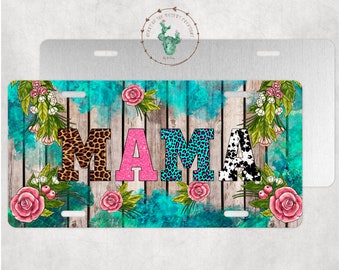 Floral Mama License Plate - Etsy