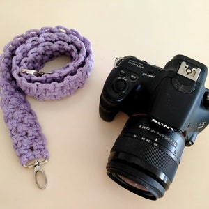 Lilac Macrame Camera Strap,handmade Accessories,camera Holder,bohemian ...
