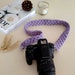 Lilac Macrame Camera Strap,handmade Accessories,camera Holder,bohemian ...