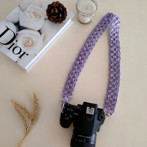 Lilac Macrame Camera Strap,handmade Accessories,camera Holder,bohemian ...