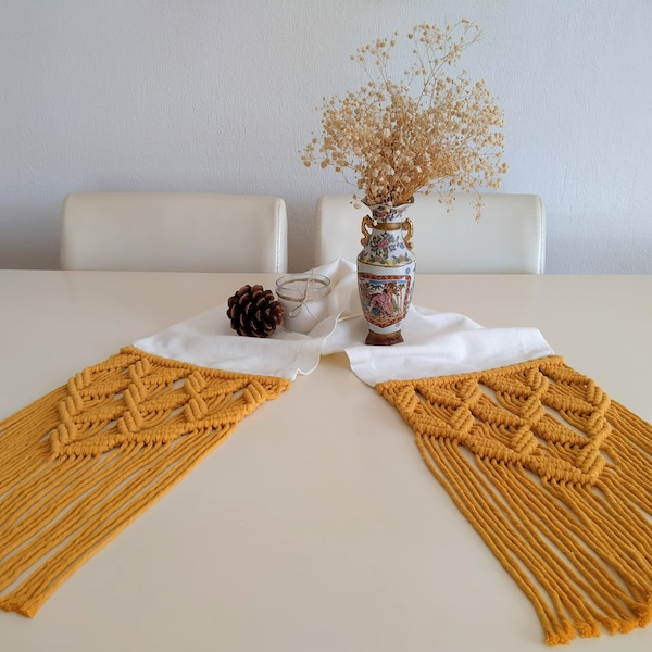 Macrame Table Runner - Etsy