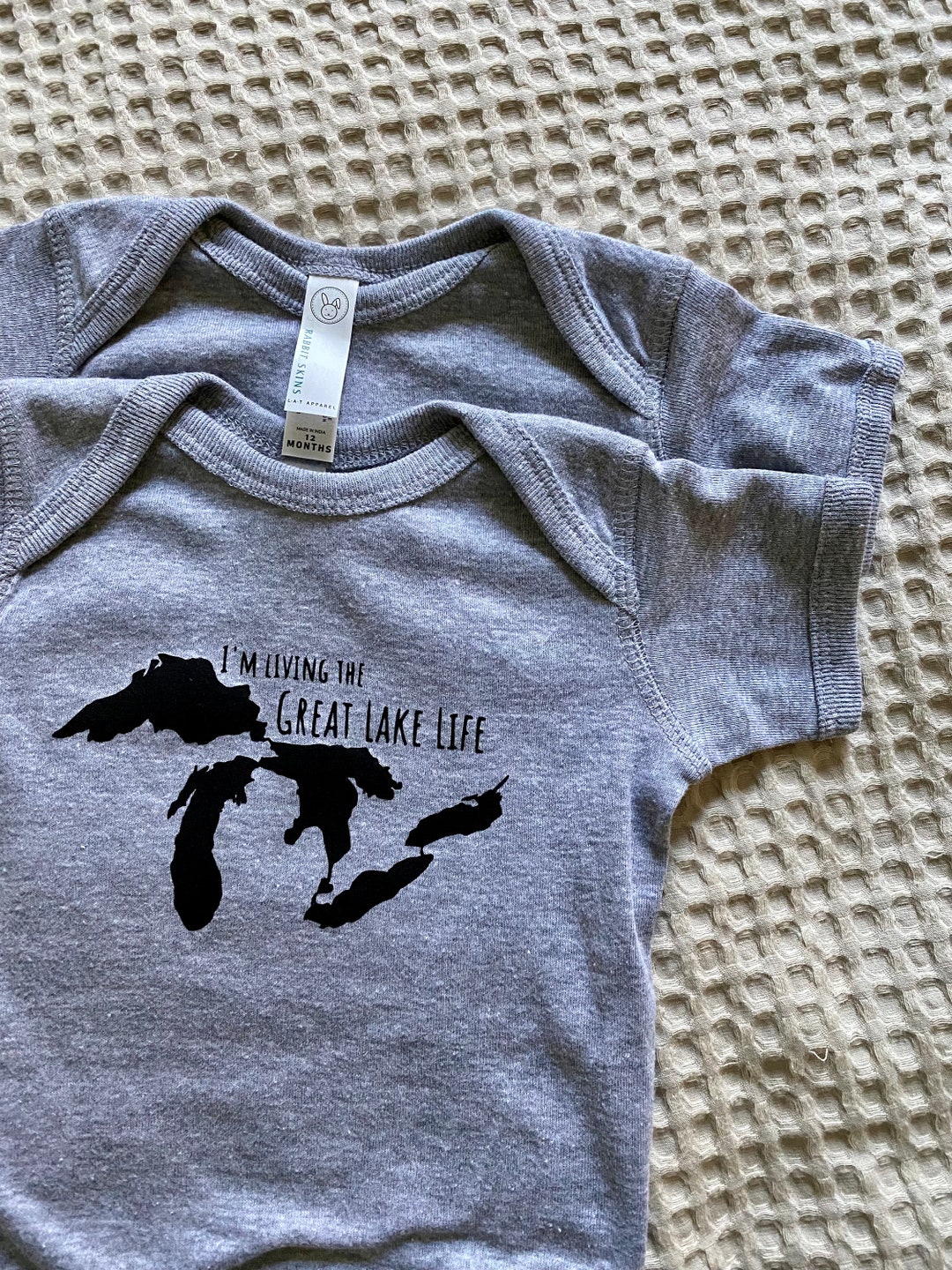 I'm Living the Great Lake Life Onesies Baby Onesie - Etsy
