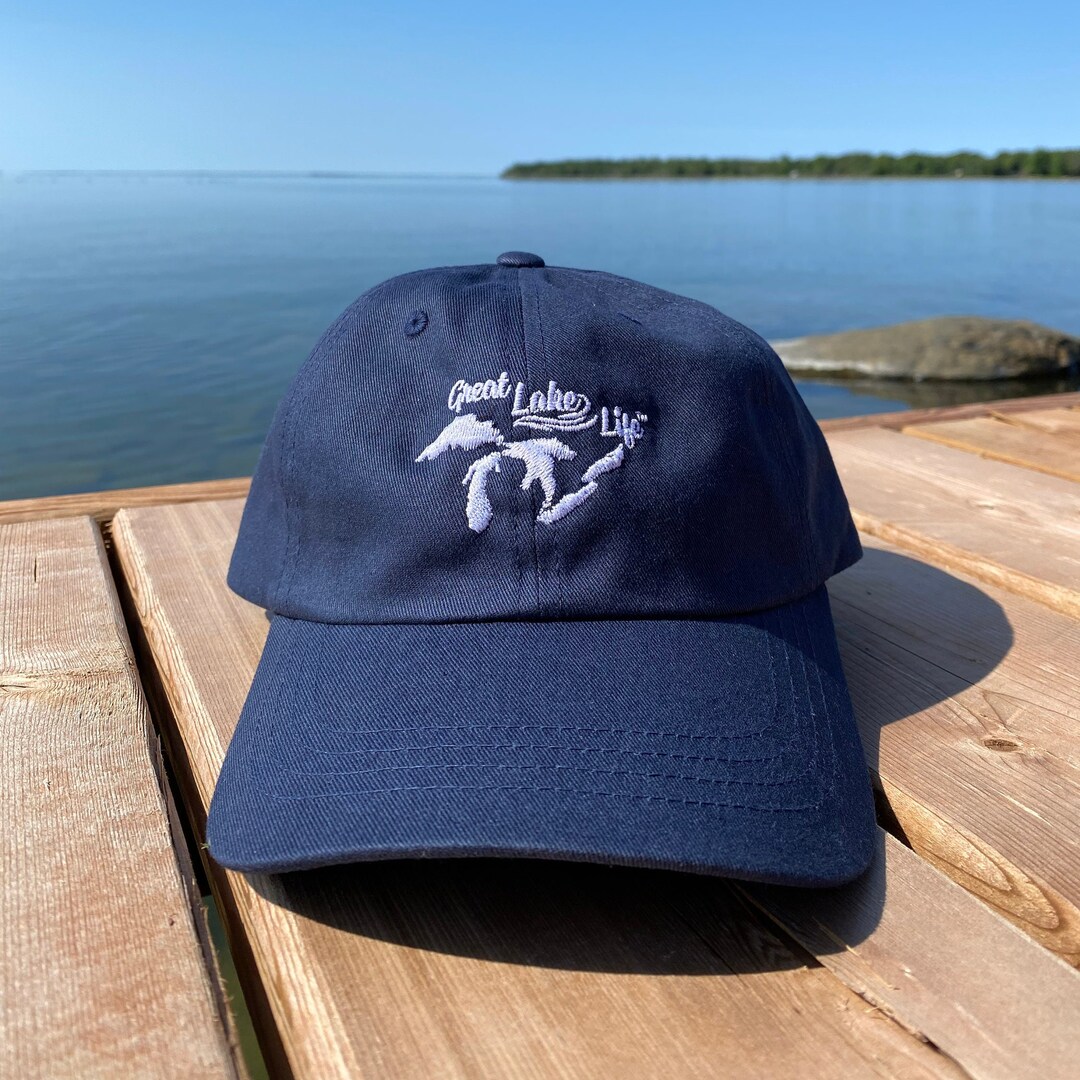 Great Lake Life Original Design | 100% Cotton Baseball Cap | Lake Life ...