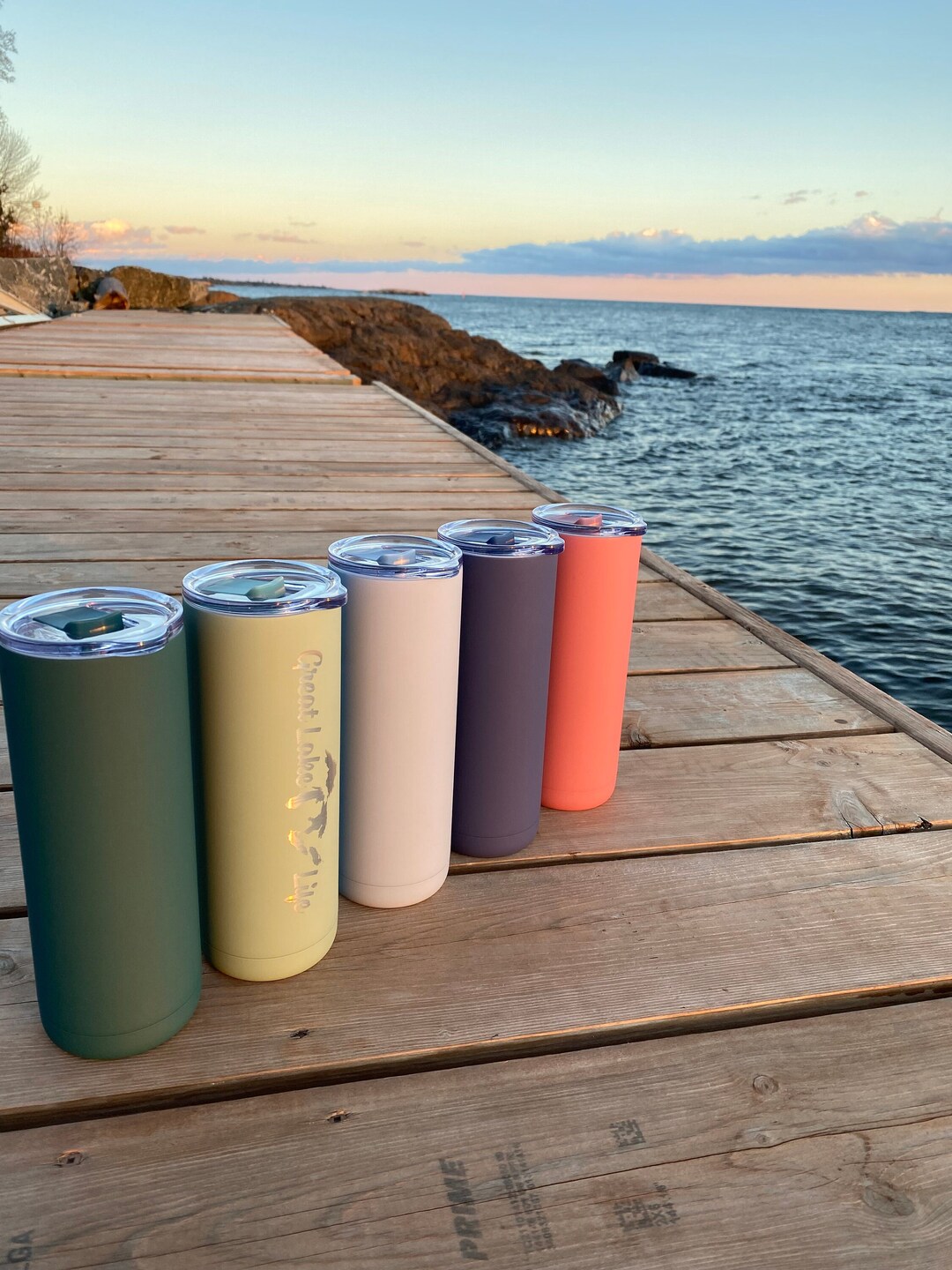 Stainless Steel Great Lake Life Bottles - Etsy