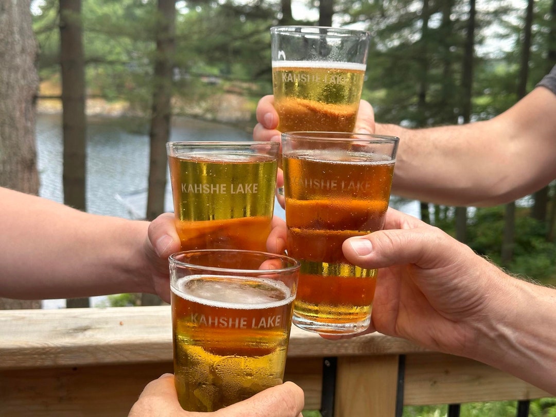 Custom Lake Beer Glasses | Great Lake Life | Huron | Superior | Erie ...