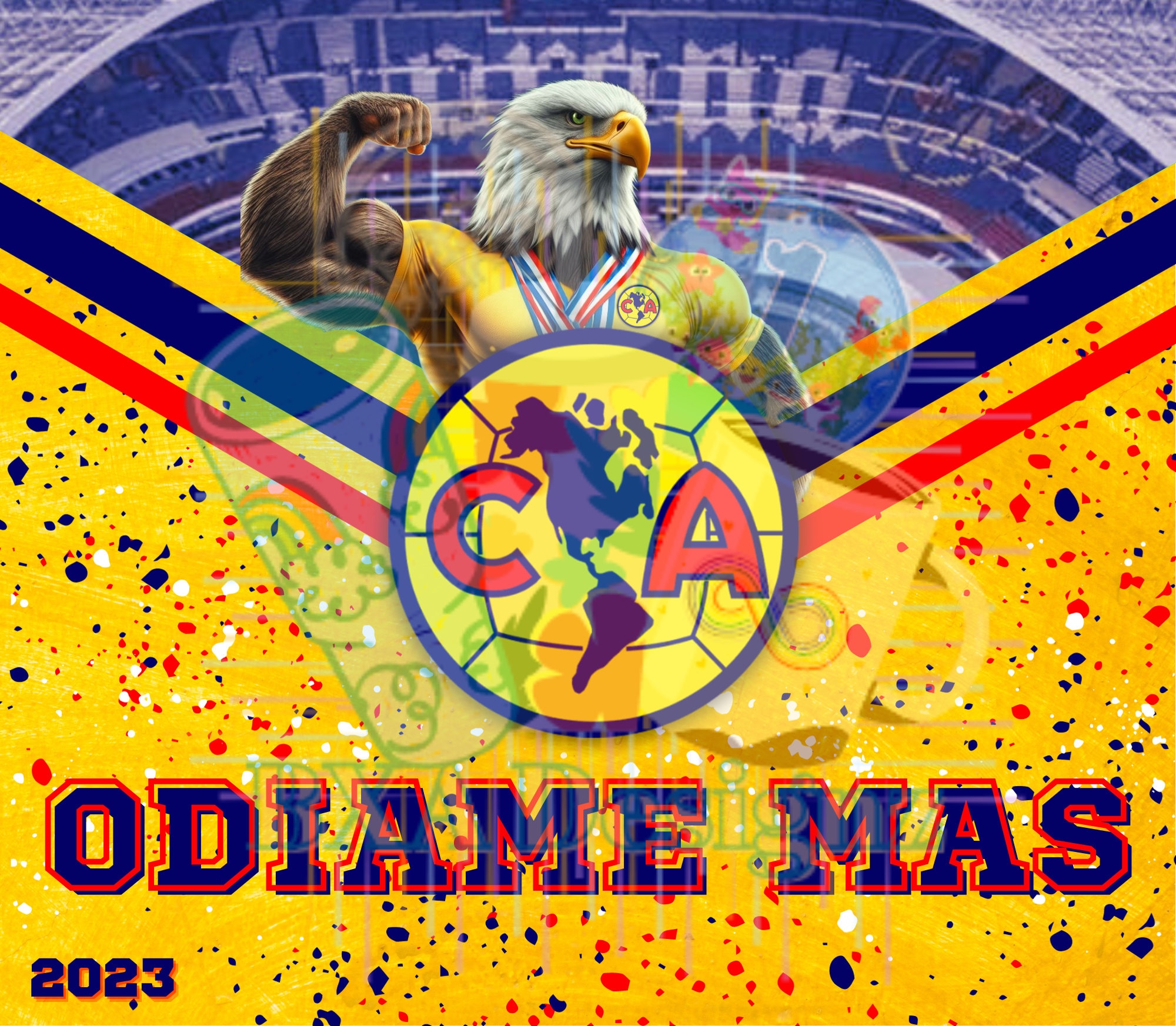 Odiame Mas Aguilas America PNG for Sublimation Skinny Tumbler - Etsy
