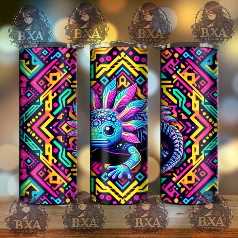 Aztec Axolotl 4PNG Bundle for Sublimation - Etsy